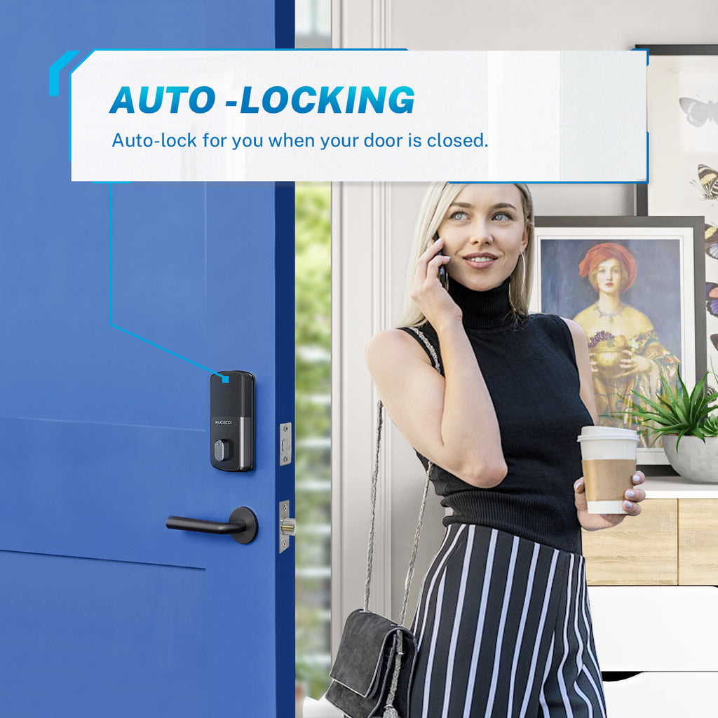 Smart door lock, Auto Locking – KUCACCI