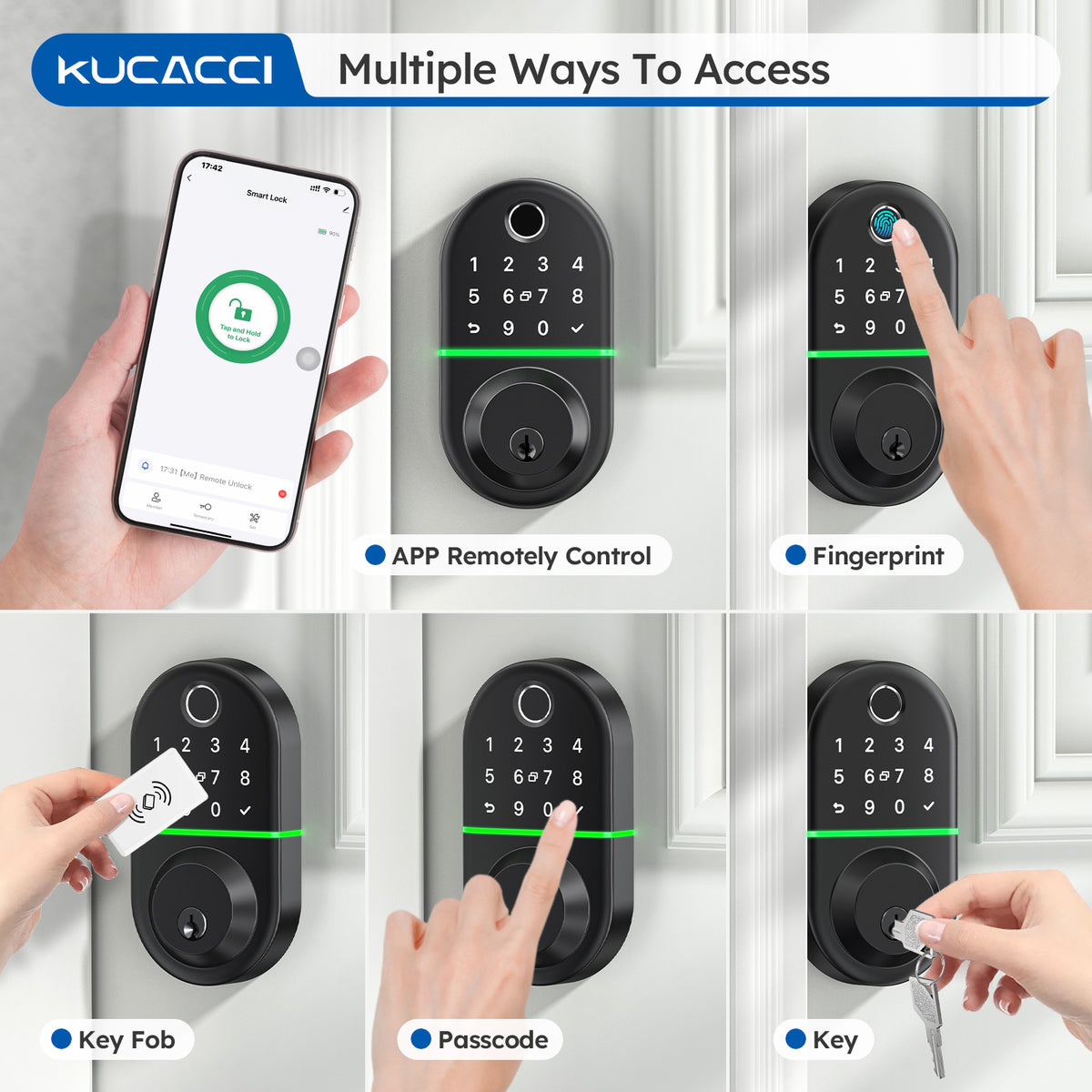 Wifi Smart Deadbolt Lock – KUCACCI